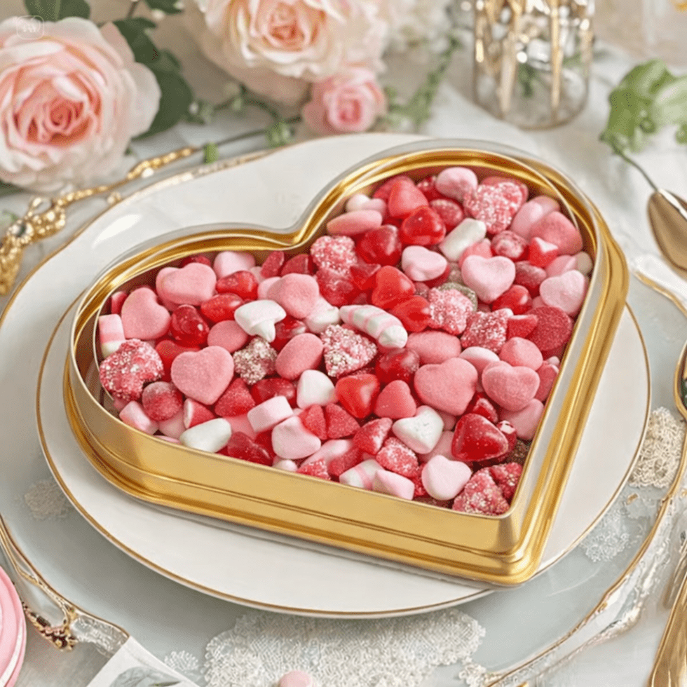 Heart Shaped Sweet Tray - Lisa's Sweet Treats